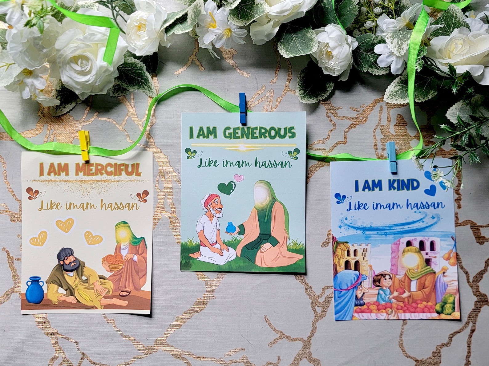 Imam Hassan Digital Banner, الإمام الحسن,printable, Islamic Activity ...