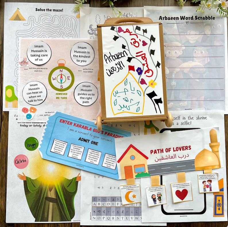 2024 Arbaeen Ages 8 to 14 Digital Bundle, Arbaeen Activities, Digital ...