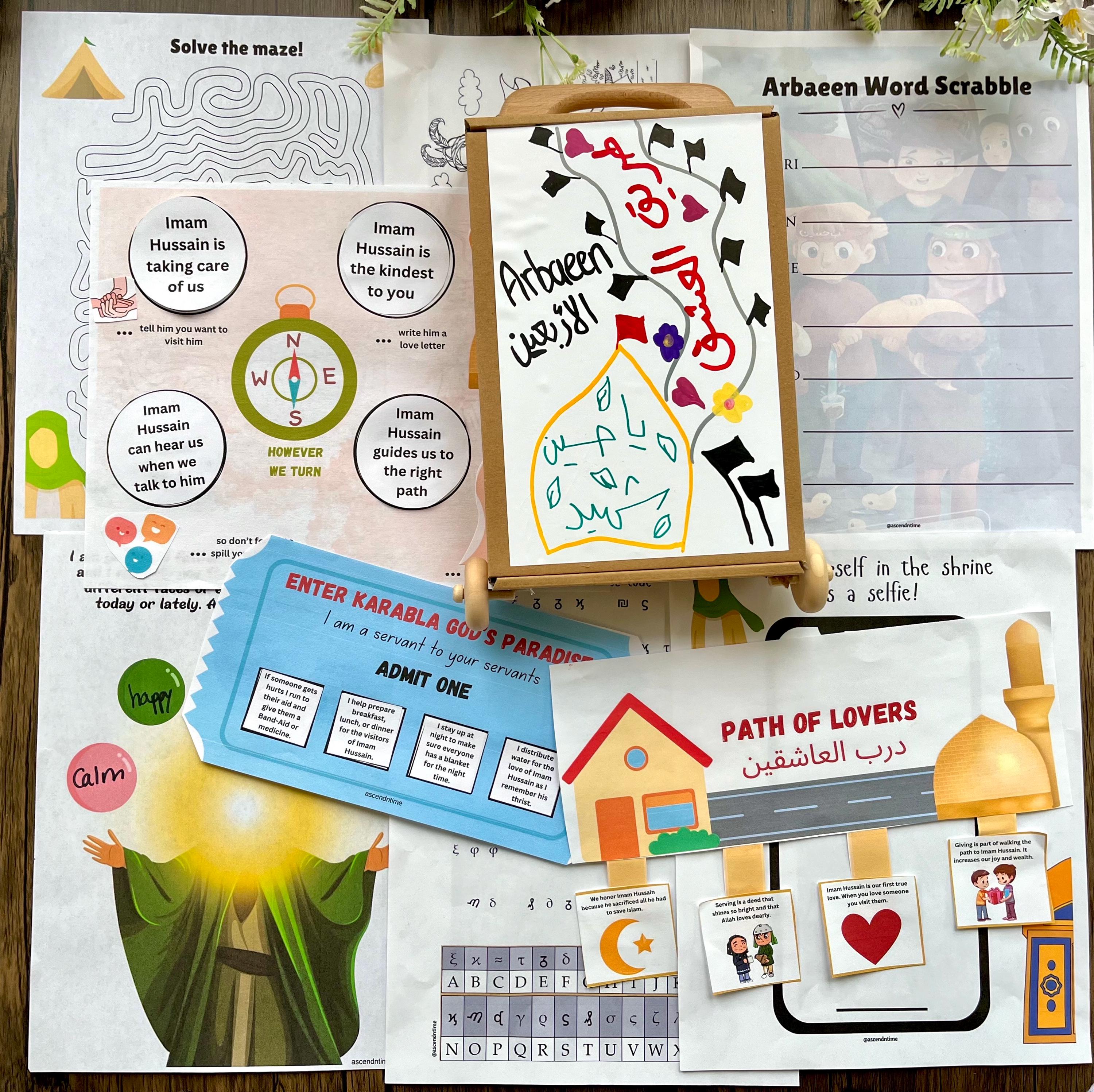 2024 Arbaeen Ages 8 to 14 Digital Bundle, Arbaeen Activities, Digital ...