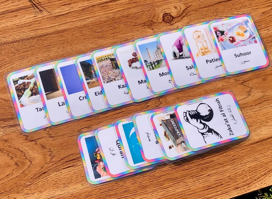 Ramadan Flash Cards, Printable Islam Flash Cards, Digital Download ...