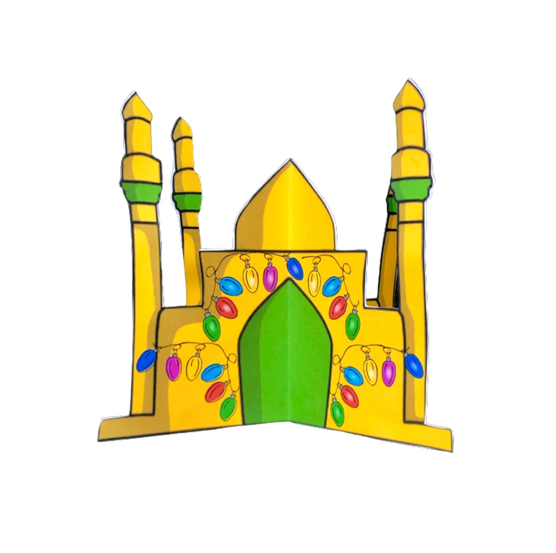 Imam Ali Shrine Printable Stand Up, Imam Ali Craft, الإمام علي, Hands ...