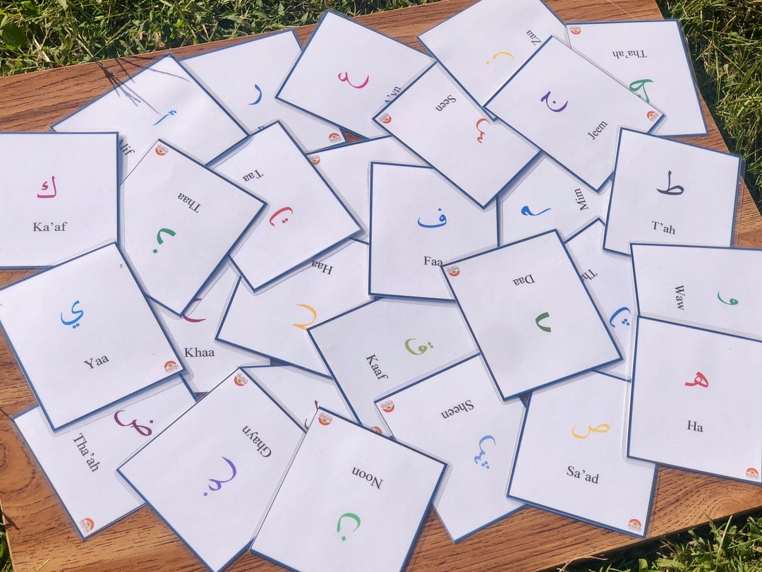 Arabic Pronunciation Flashcards Alif Baa Taa Arabic - Etsy