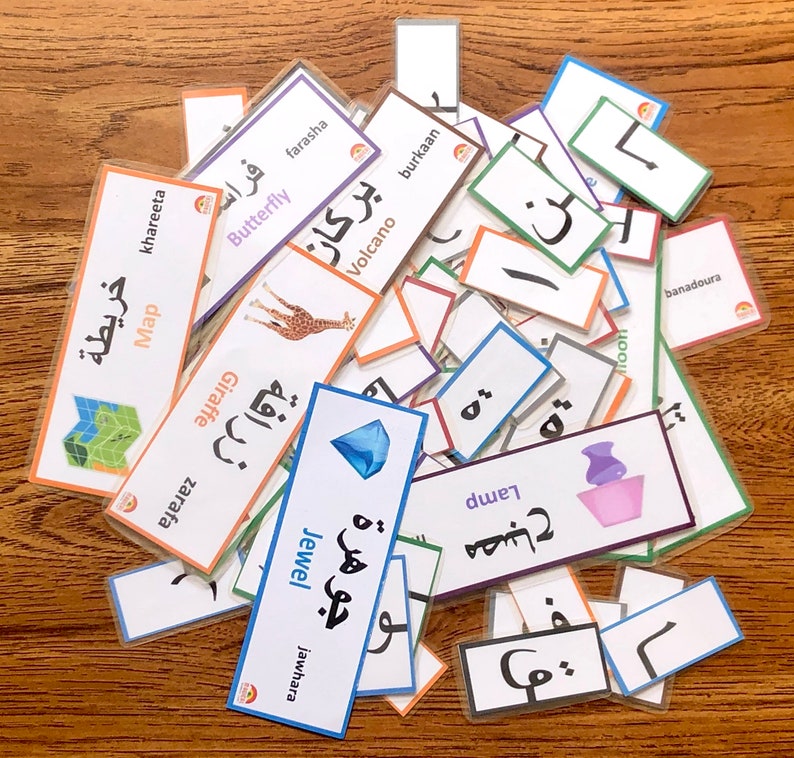 Arabic Digital Puzzle, Arabic Letter & Picture, Arabic Alphabet ...