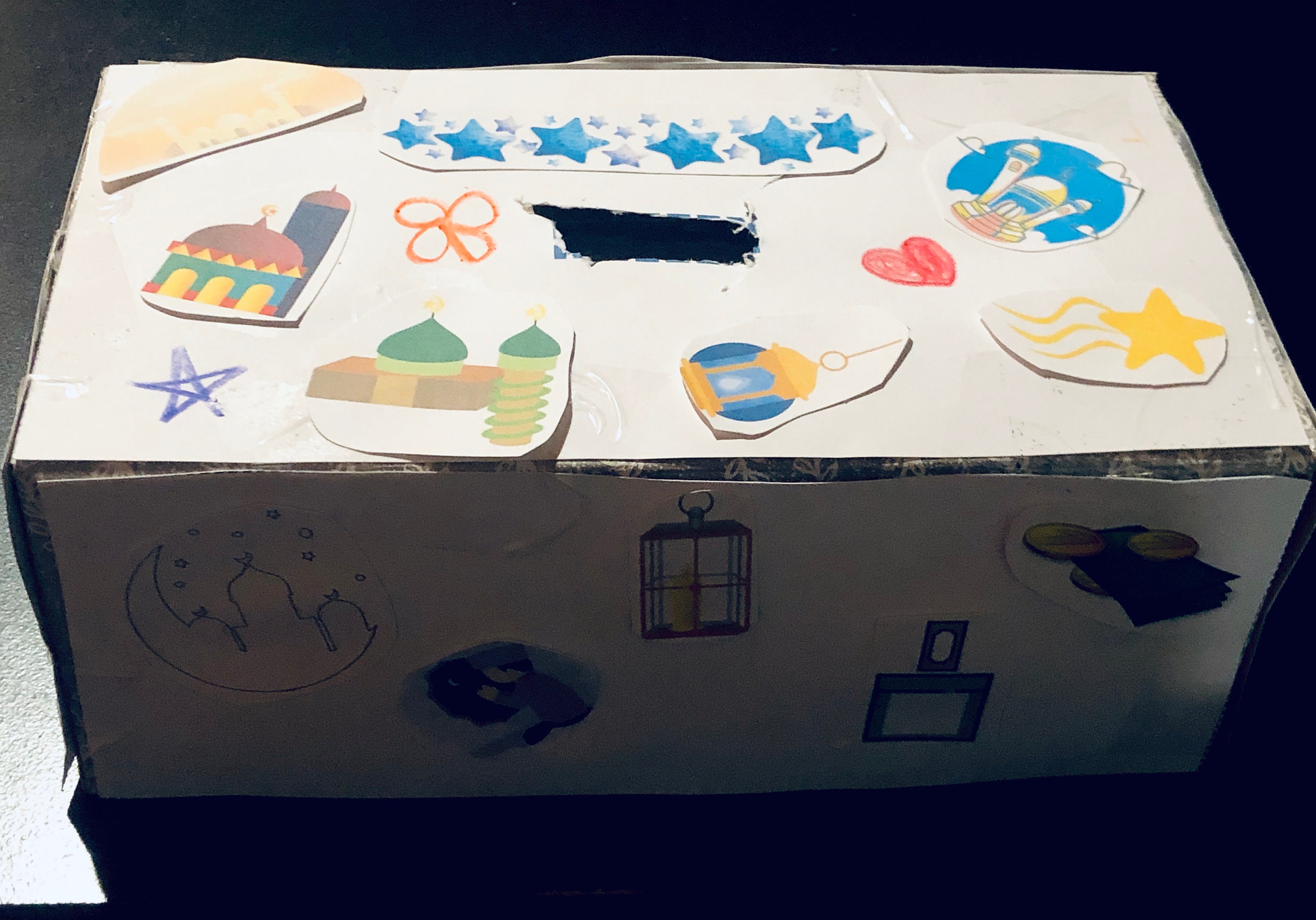 Sadaqa Box Craft Activity, Ramadan Kids Activity, Islamic, Craft ...