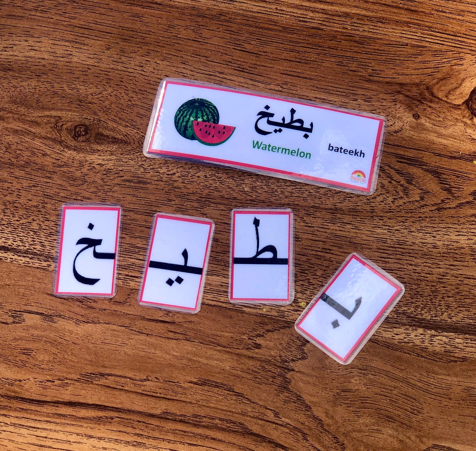 Arabic Puzzle, Arabic Letter & Picture, Arabic Alphabet, Flashcards ...
