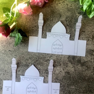 Color Your Own 3D Imam Ali Shrine Printable, Imam Ali Craft, الإمام علي ...