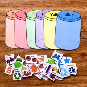 Color Sorting Game, Preschool Game Color Matching, Fine Motor Skills ...