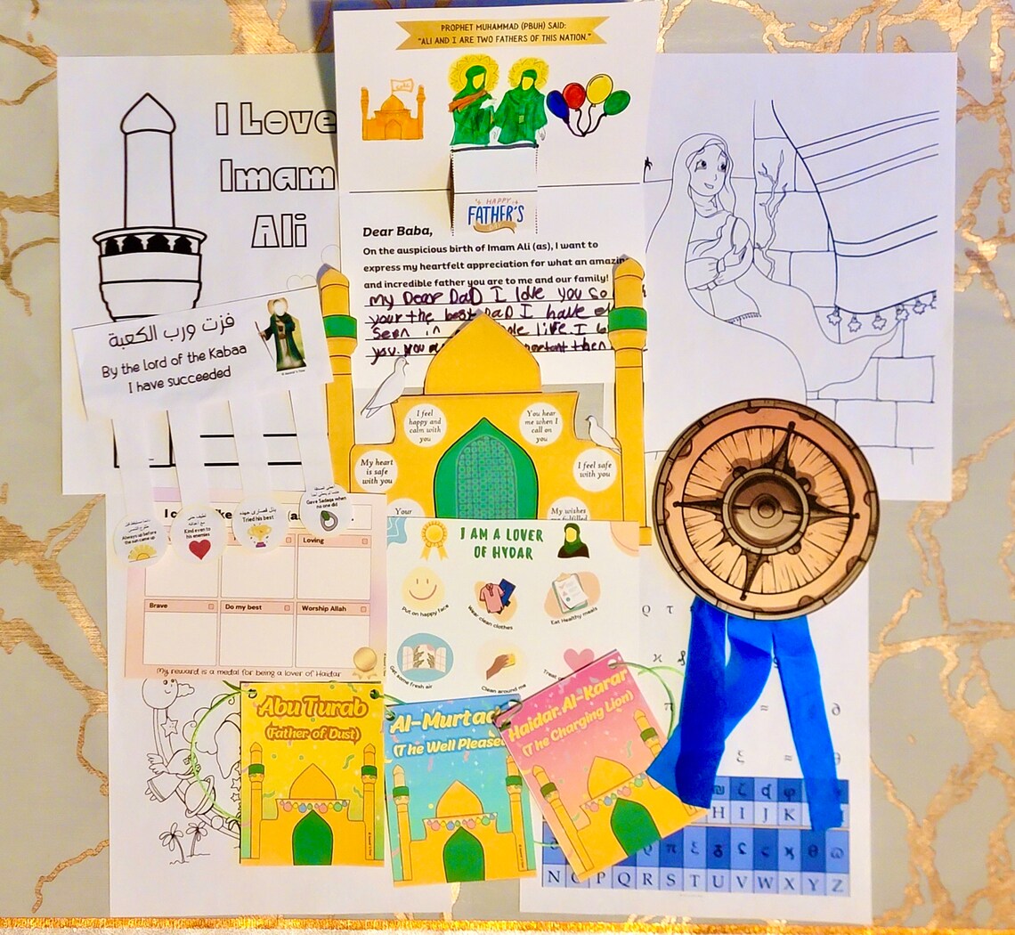 2024 Ages 3-7 Imam Ali Bundle, Imam Ali Activities, الإمام علي, Hands ...