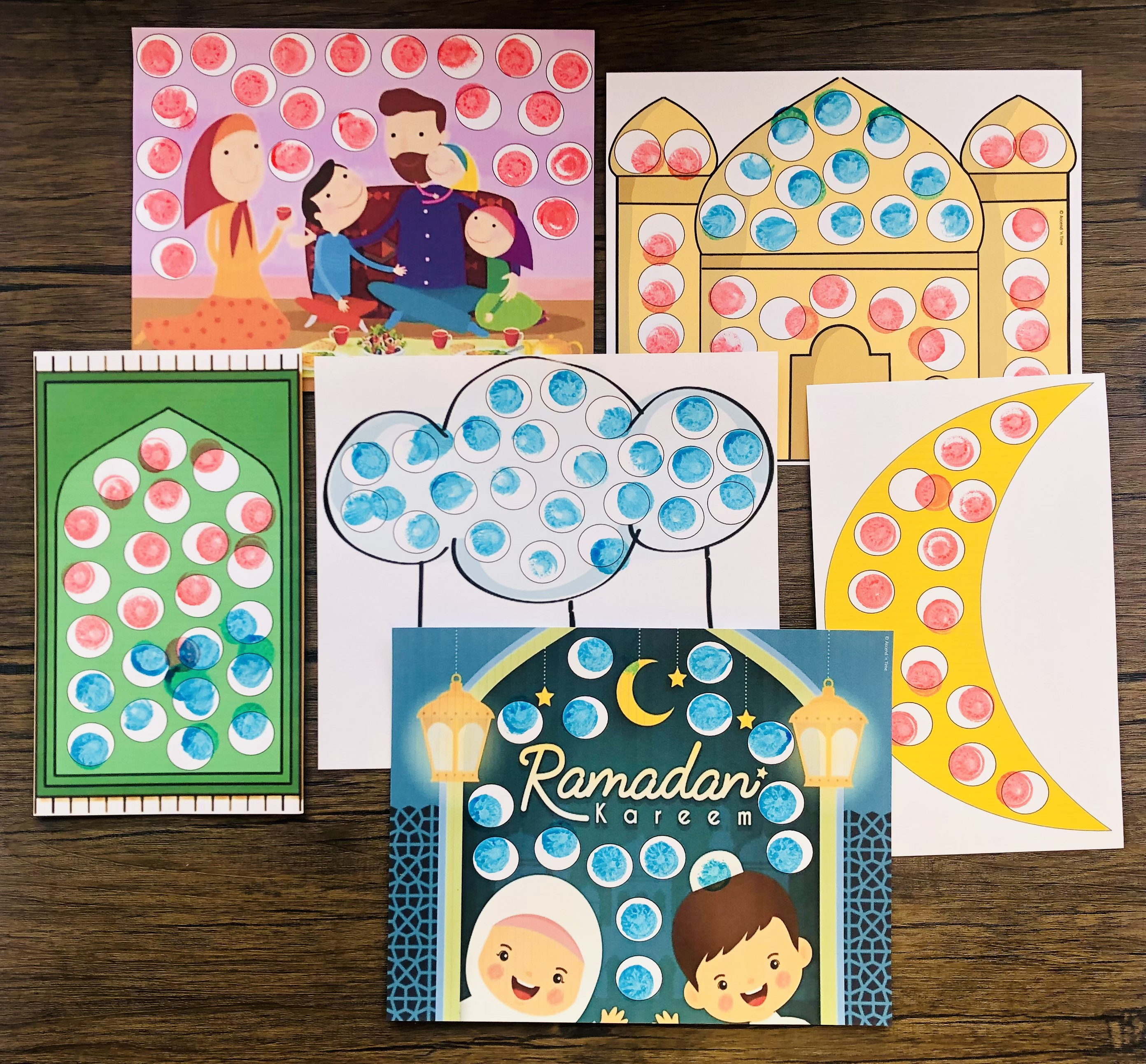 Ramadan Dot Marker Printable, Do A Dot Coloring Toddler Preschool Kids ...