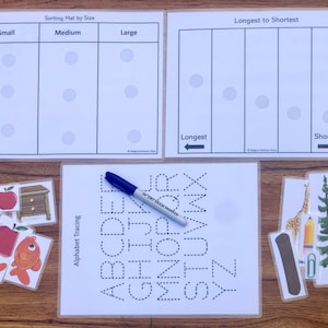 Busy Bag Preschool Toddler Busy Book Numbers Fine Motor Skills ...