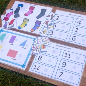 Busy Bag Preschool Toddler Busy Book Numbers Fine Motor Skills ...