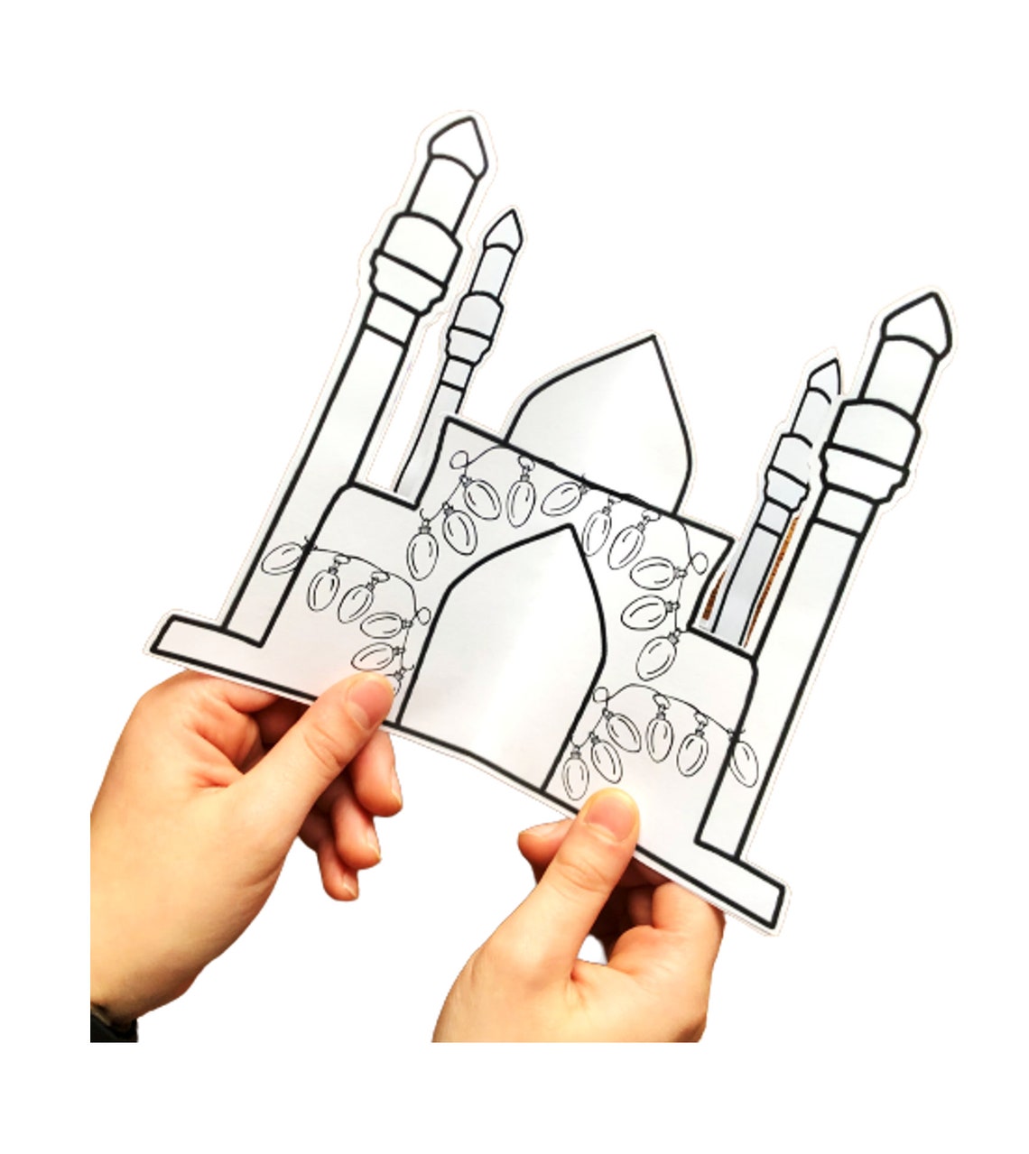 Imam Ali Shrine Printable Stand Up, Imam Ali Craft, الإمام علي, Hands ...