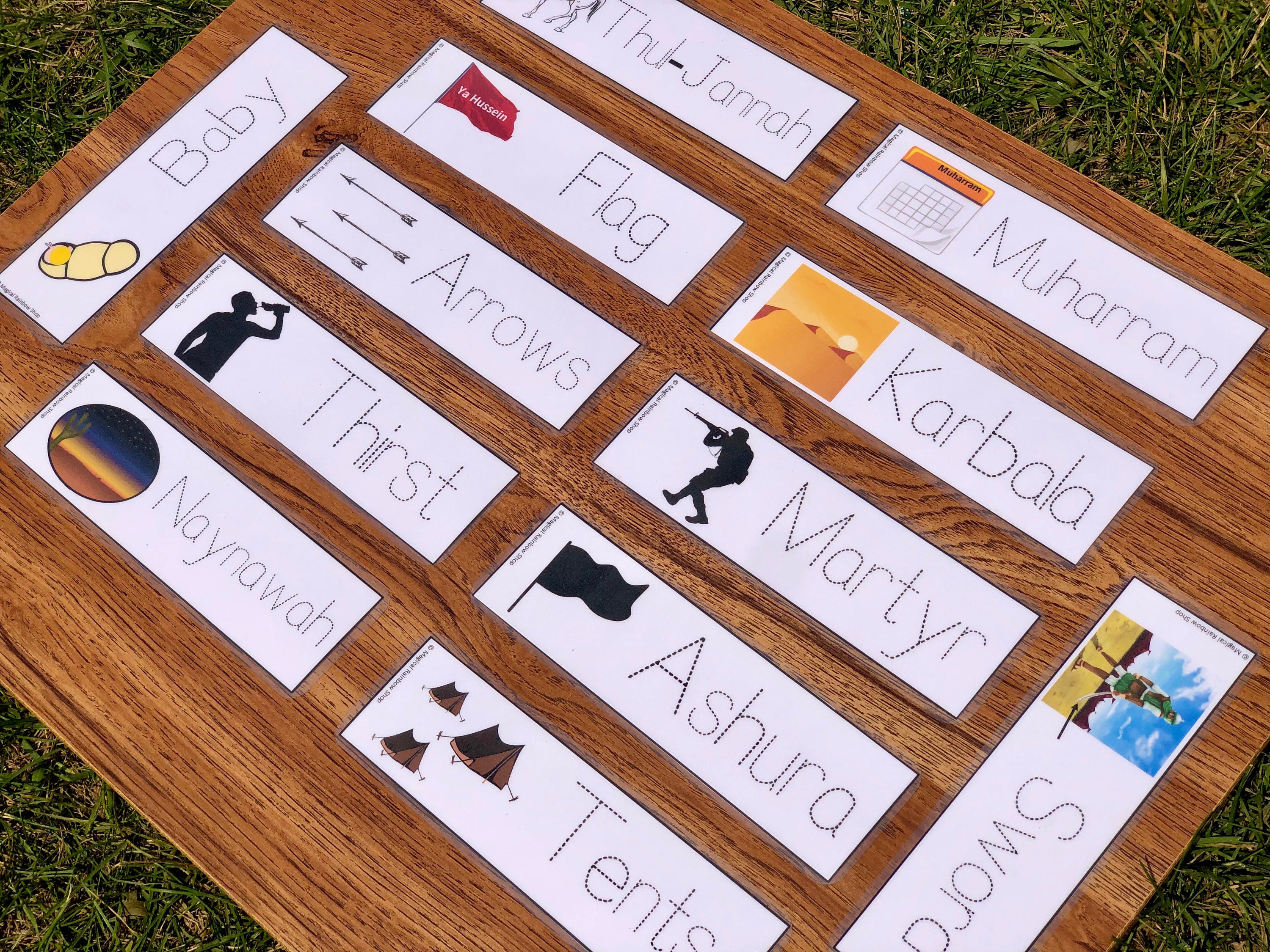 English Ashura Words Tracing, Ashura Flashcards, Digital Download ...