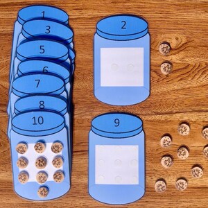 Number Cookie Jars, Download Preschool Game Counting1-10, Fine Motor ...