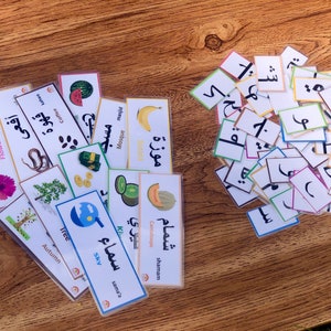 Arabic Puzzle, Arabic Letter & Picture, Arabic Alphabet, Flashcards ...