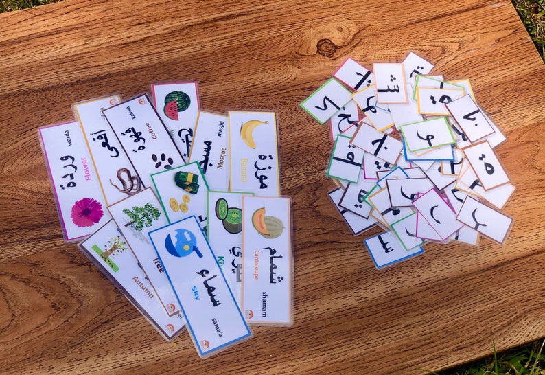 Arabic Puzzle, Arabic Letter & Picture, Arabic Alphabet, Flashcards ...