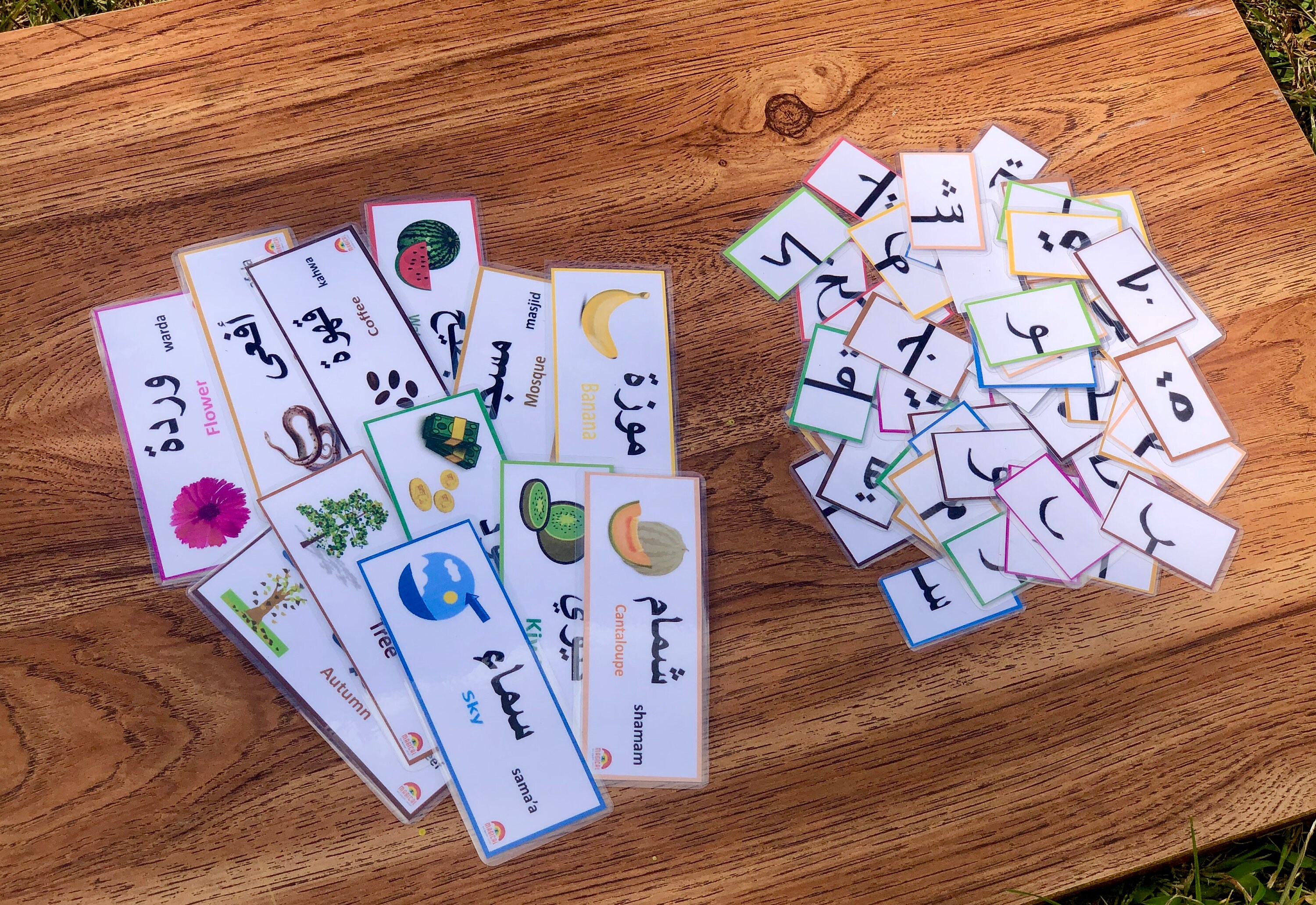 Arabic Puzzle, Arabic Letter & Picture, Arabic Alphabet, Flashcards ...