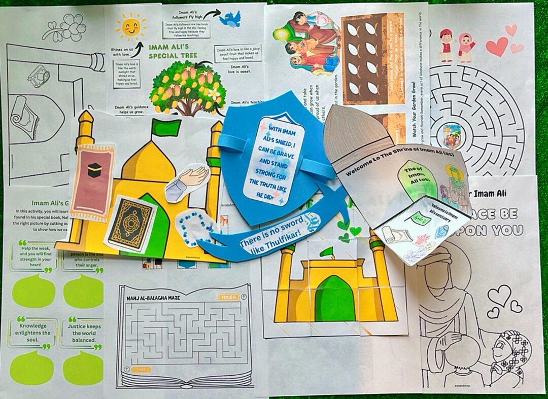 2025 Ages 3-7 Imam Ali Bundle, Imam Ali Activities, الإمام علي, Shia ...