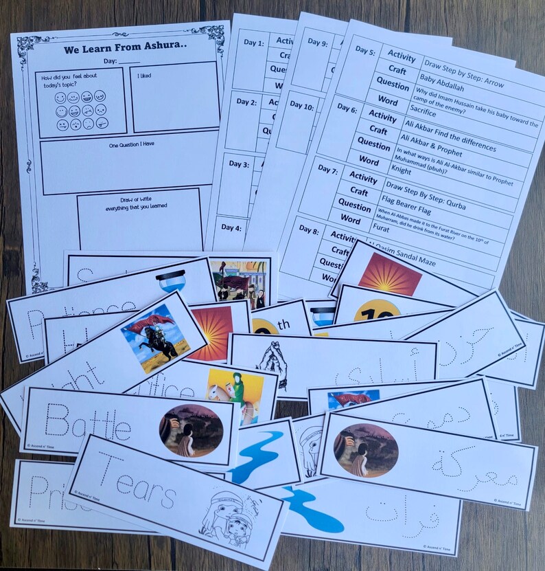 2023 Ashura 10 Day Program Kids, Muharram Activities, Digital Activity ...