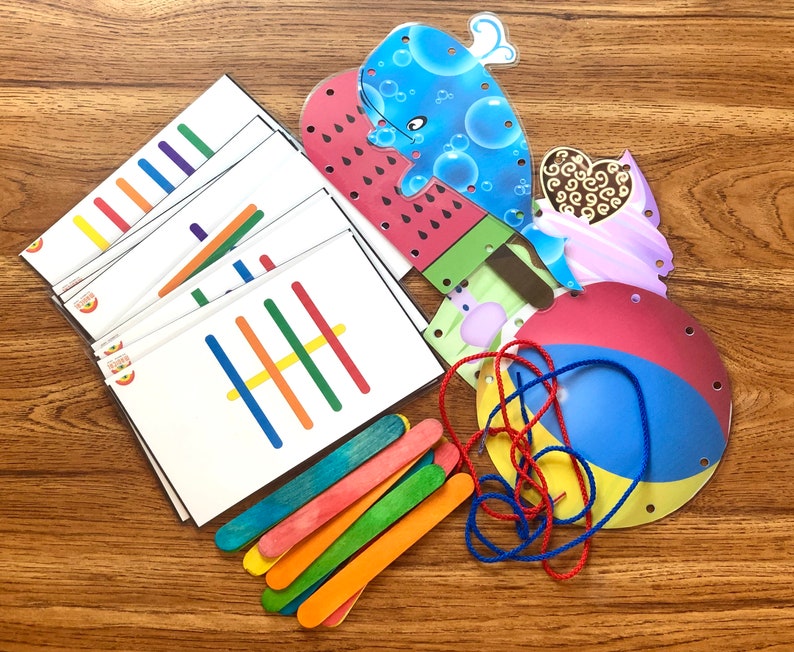 Busy Bag Preschool Toddler Busy Book Numbers Fine Motor Skills ...