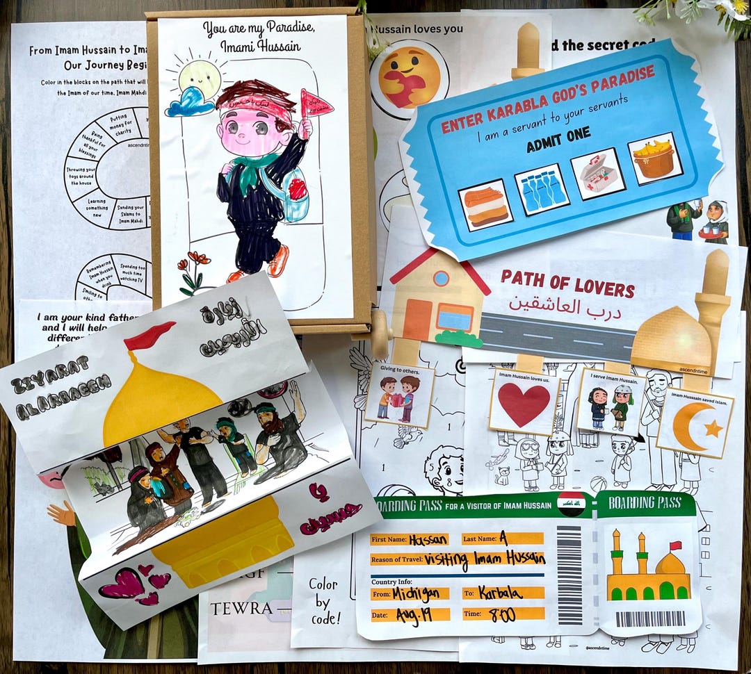 2024 Arbaeen Ages 3 to 7 Digital Bundle, Arbaeen Activities, Digital ...