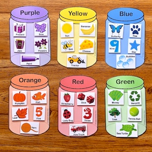 Color Sorting Game, Preschool Game Color Matching, Fine Motor Skills ...