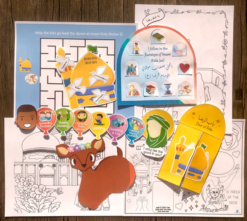2023 Ages 3-7 Imam Rida Bundle, Imam Ali Al Rida Activities, الإمام ...