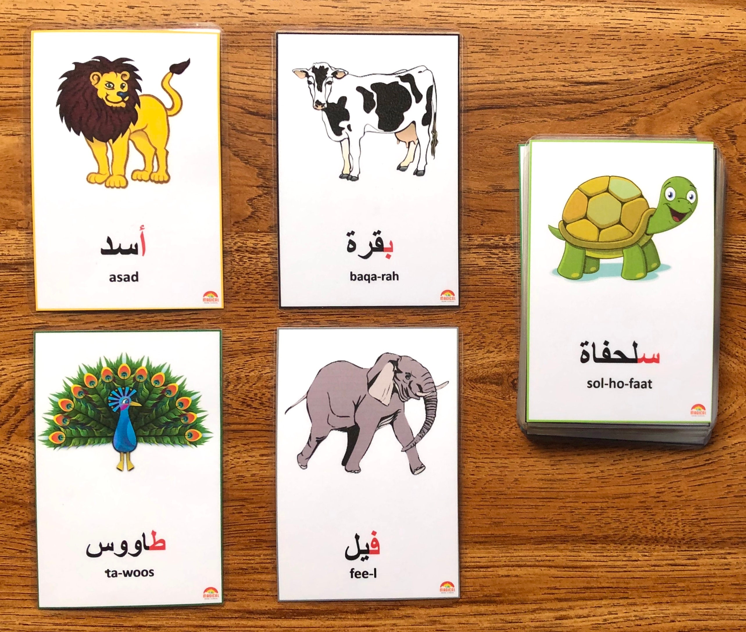 Arabic Alphabet Animal Flashcards Arabic Arabic flashcards | Etsy