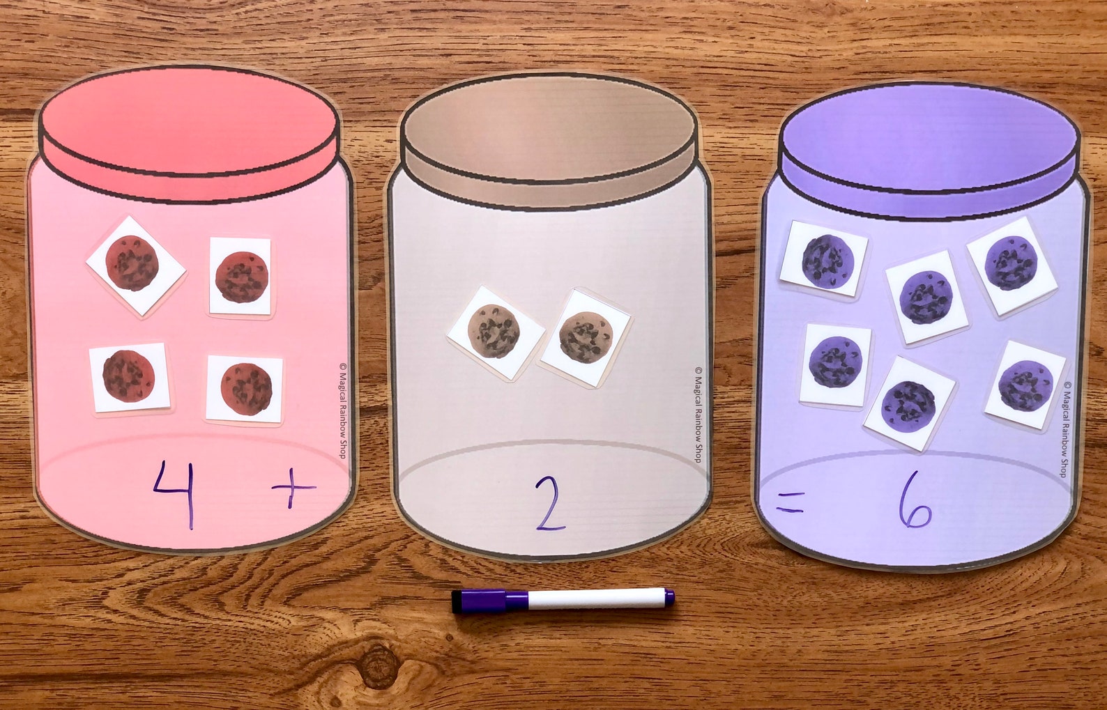 Color Sorting Cookie Jars Preschool Color Matching Game Fine - Etsy