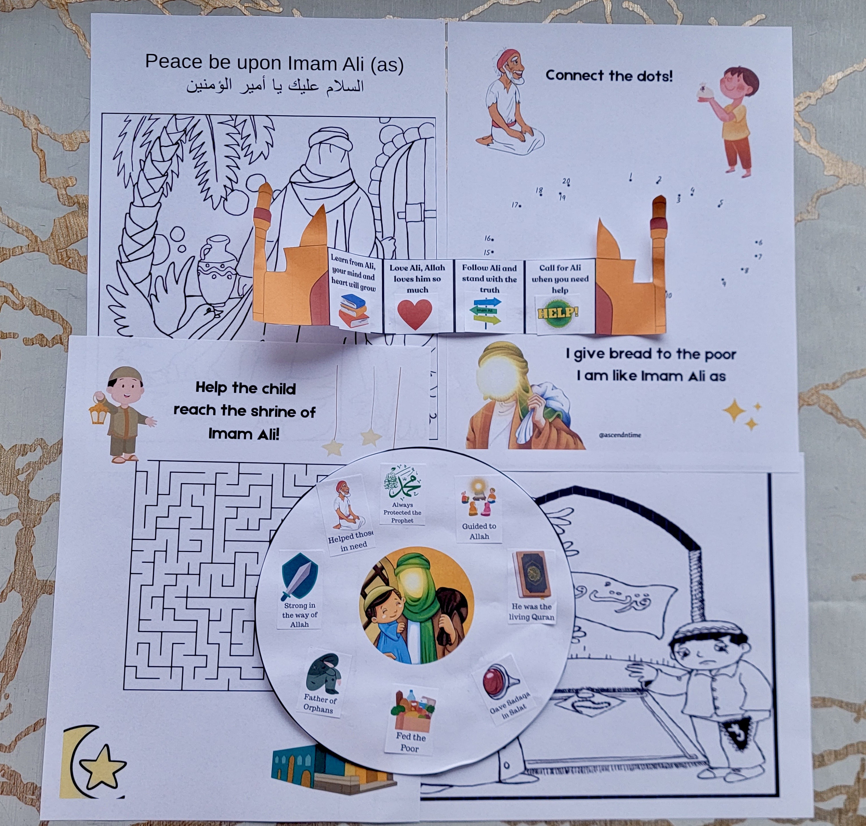 2024 Ages 3-7 Imam Ali Bundle, Imam Ali Activities, الإمام علي, Hands ...