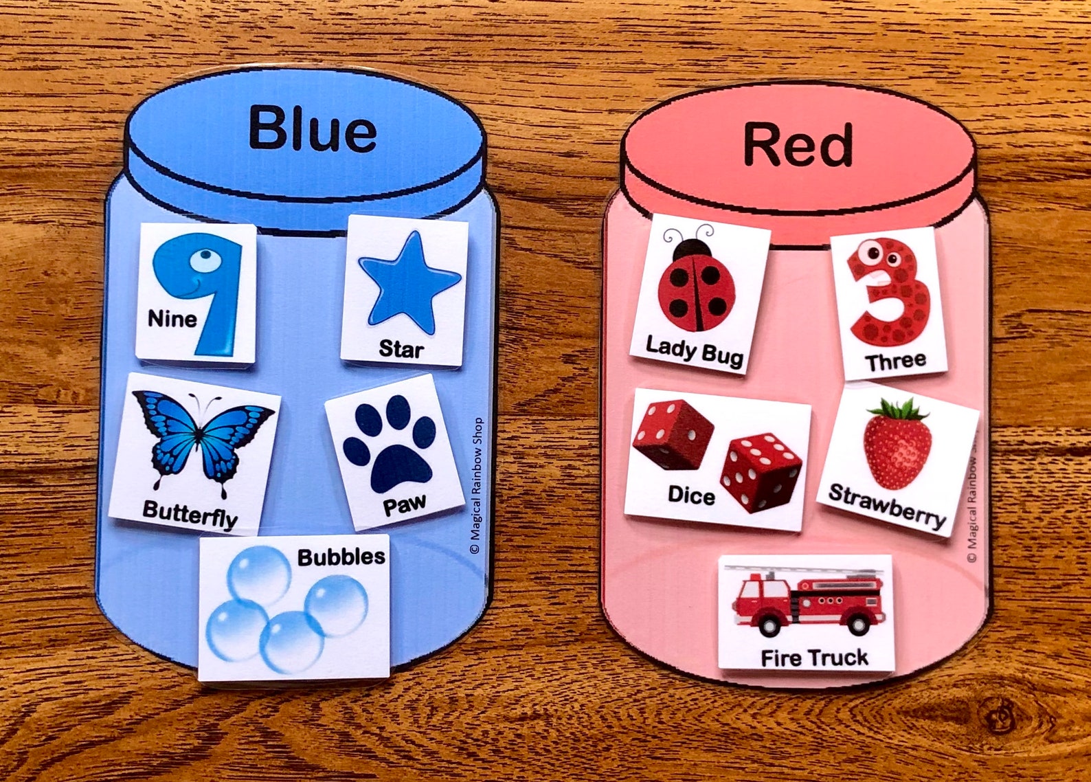 Color Sorting Game Preschool Game Color Matching Fine Motor - Etsy Color Sorting Game Preschool Game Color Matching Fine Motor - Etsy