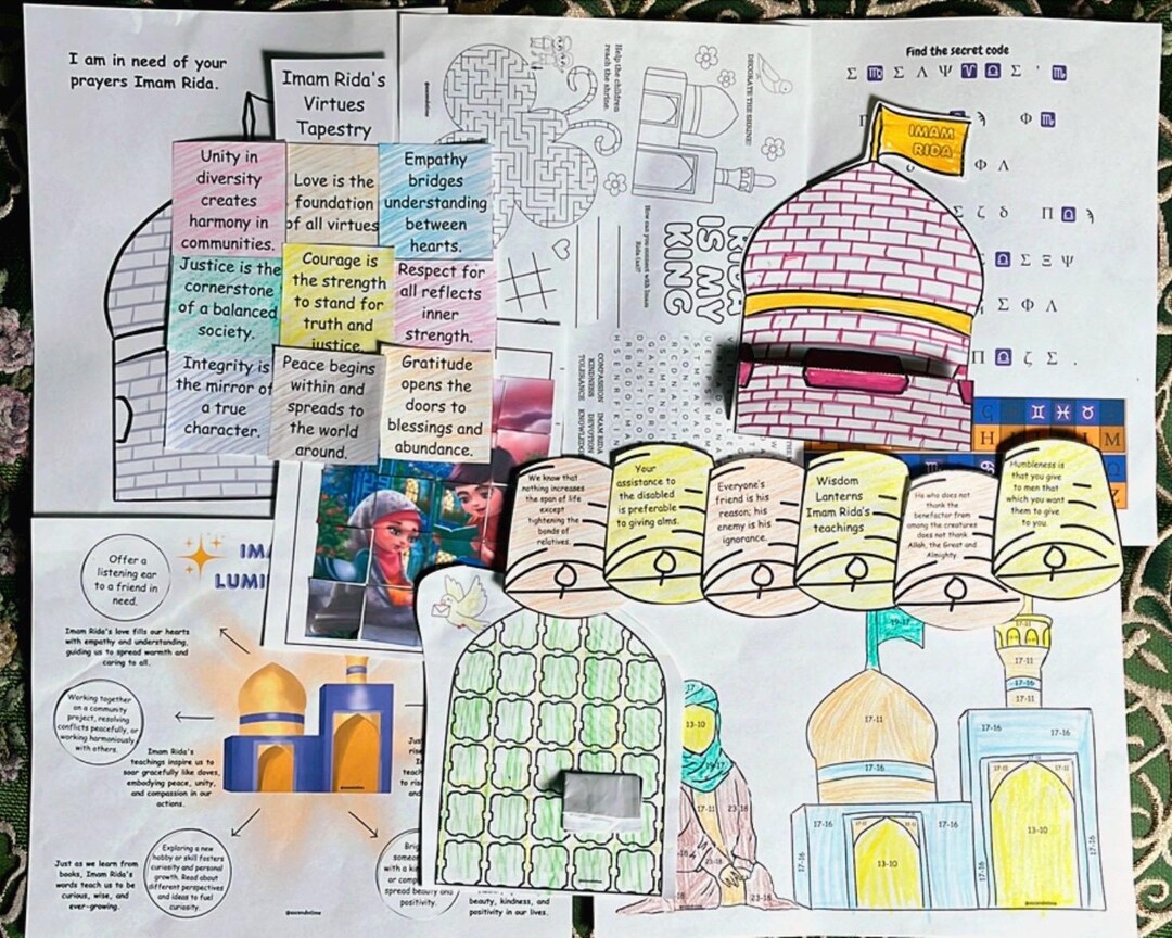 2025 Ages 8 to 14 Imam Rida Bundle, Imam Ali Al Rida Activities, الإمام ...
