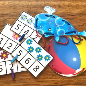 Busy Bag Preschool Toddler Busy Book Numbers Fine Motor Skills ...