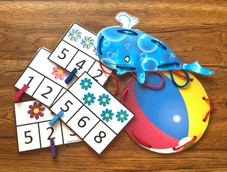 Busy Bag Preschool Toddler Busy Book Numbers Fine Motor Skills | Etsy