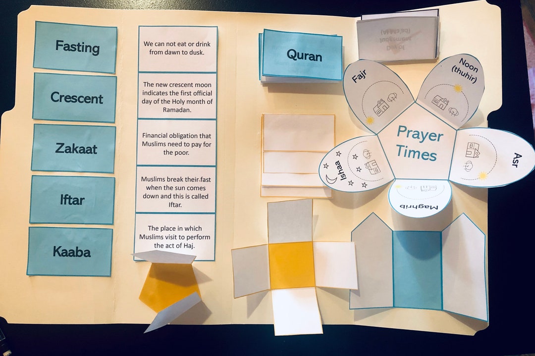 Ramadan Lapbook Download, Printable Ramadan Activity, Ramadan Craft ...