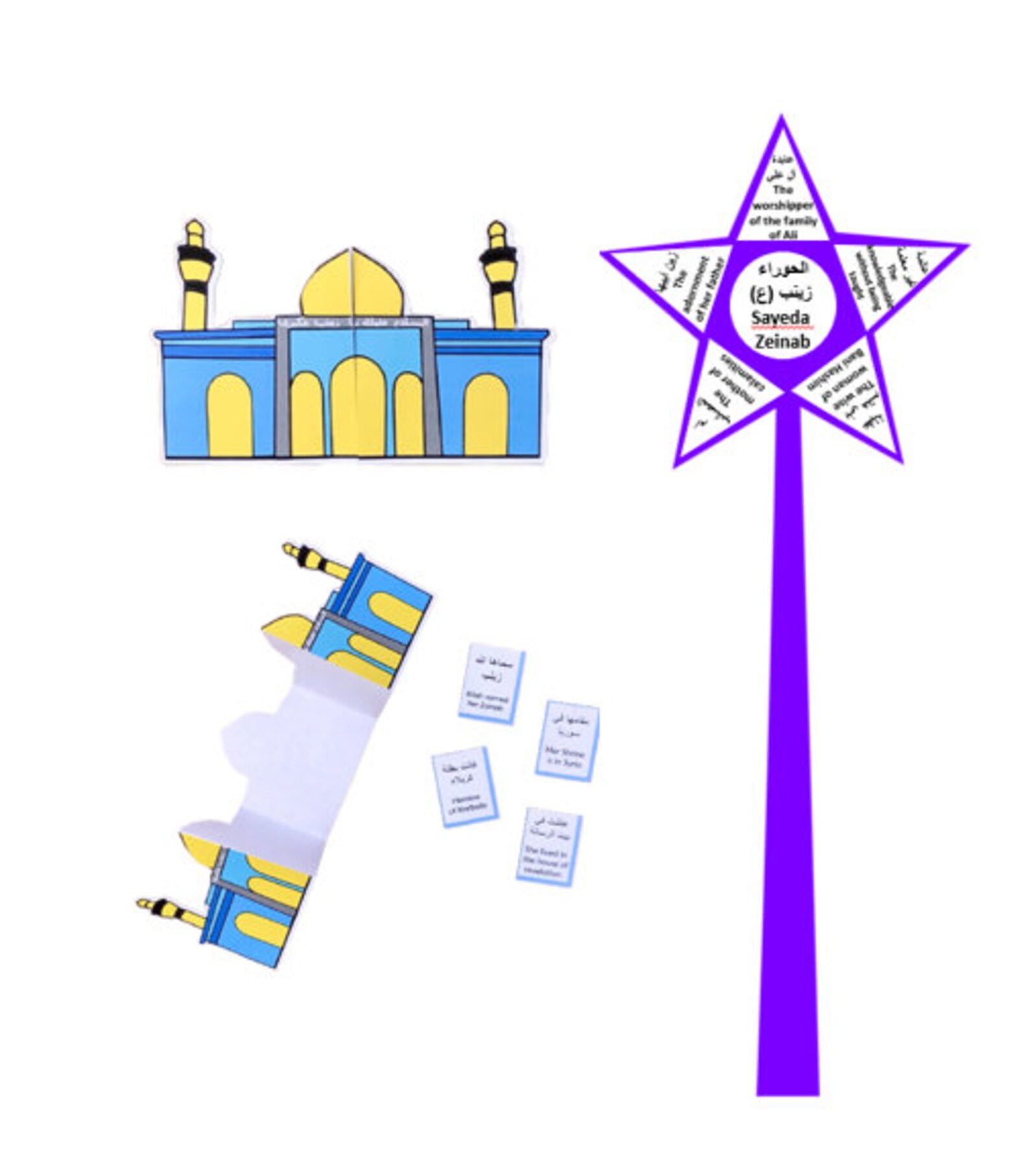 2022 Sayeda Zainab Character Quote Activity, Kids Activity, Islamic ...
