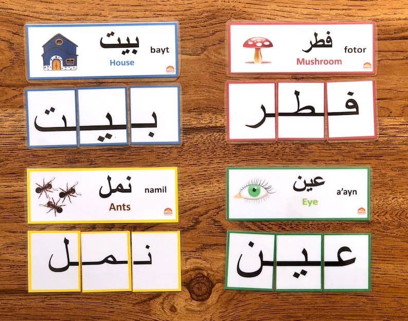 Arabic Digital Puzzle, Arabic Letter & Picture, Arabic Alphabet ...