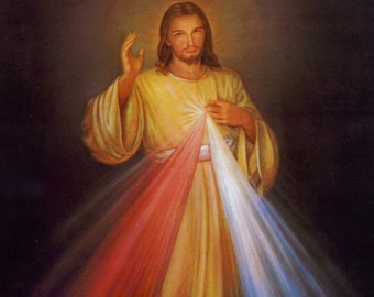 DIVINE MERCY Sh1 Catholic Picture Print | Etsy