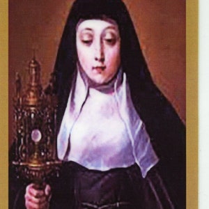 Novena to St. Clare Prayer U - Holy Card - Prayer Card -pack of 25 - Etsy