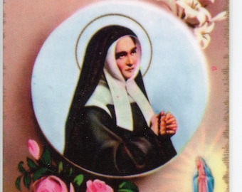Bernadette Holy Card - Etsy