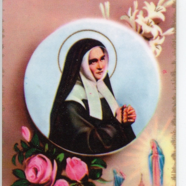 Bernadette Holy Card - Etsy