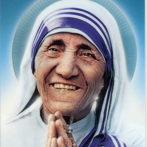 Prayer Cards St Teresa of Calcutta - Etsy