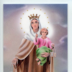 Our Lady of Mt. Carmel 1 - Holy Card - Prayer Card -pack of 25 - Etsy