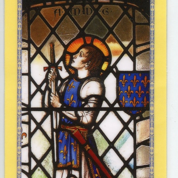 St. Joan of Arc Prayer Cards - Etsy