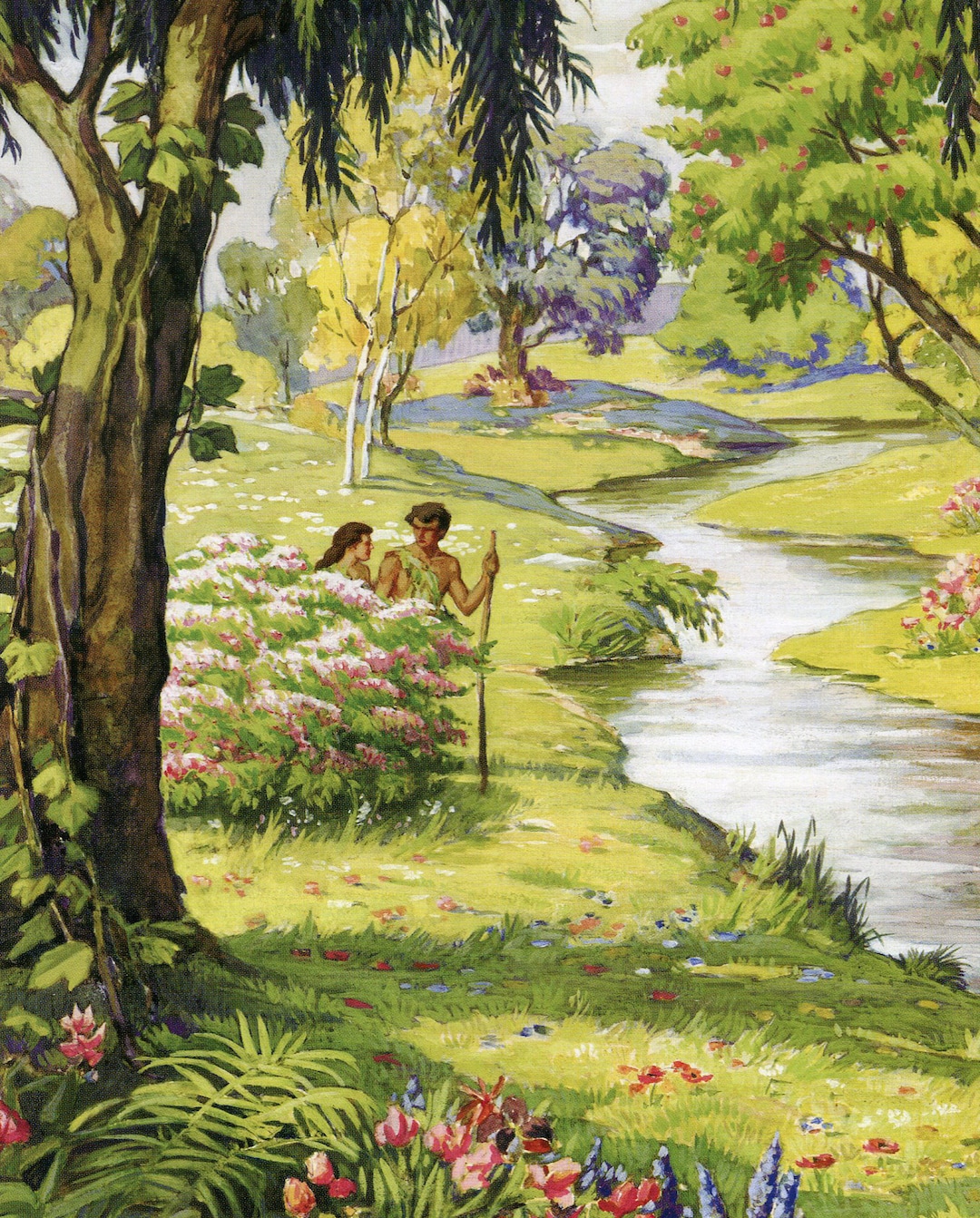Adam and Eve 2T Catholic Picture Print - Etsy
