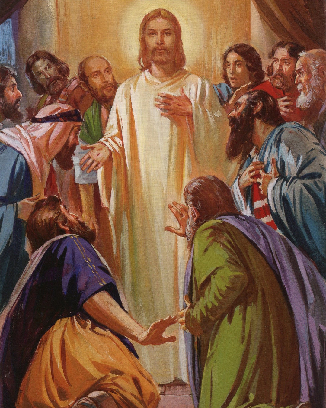 Jesus Appears to Apostles P Catholic Picture Print - Etsy Australia