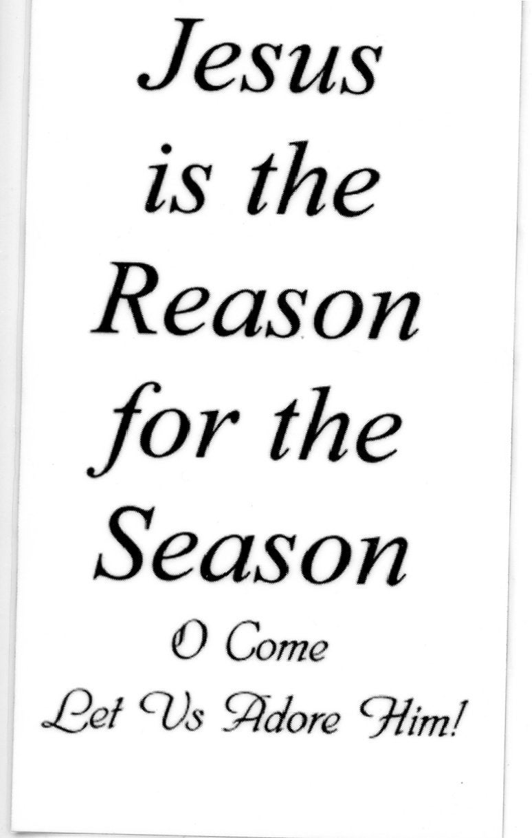 Jesus is the Reason - Holy Card - Prayer Card -pack of 25 - Etsy