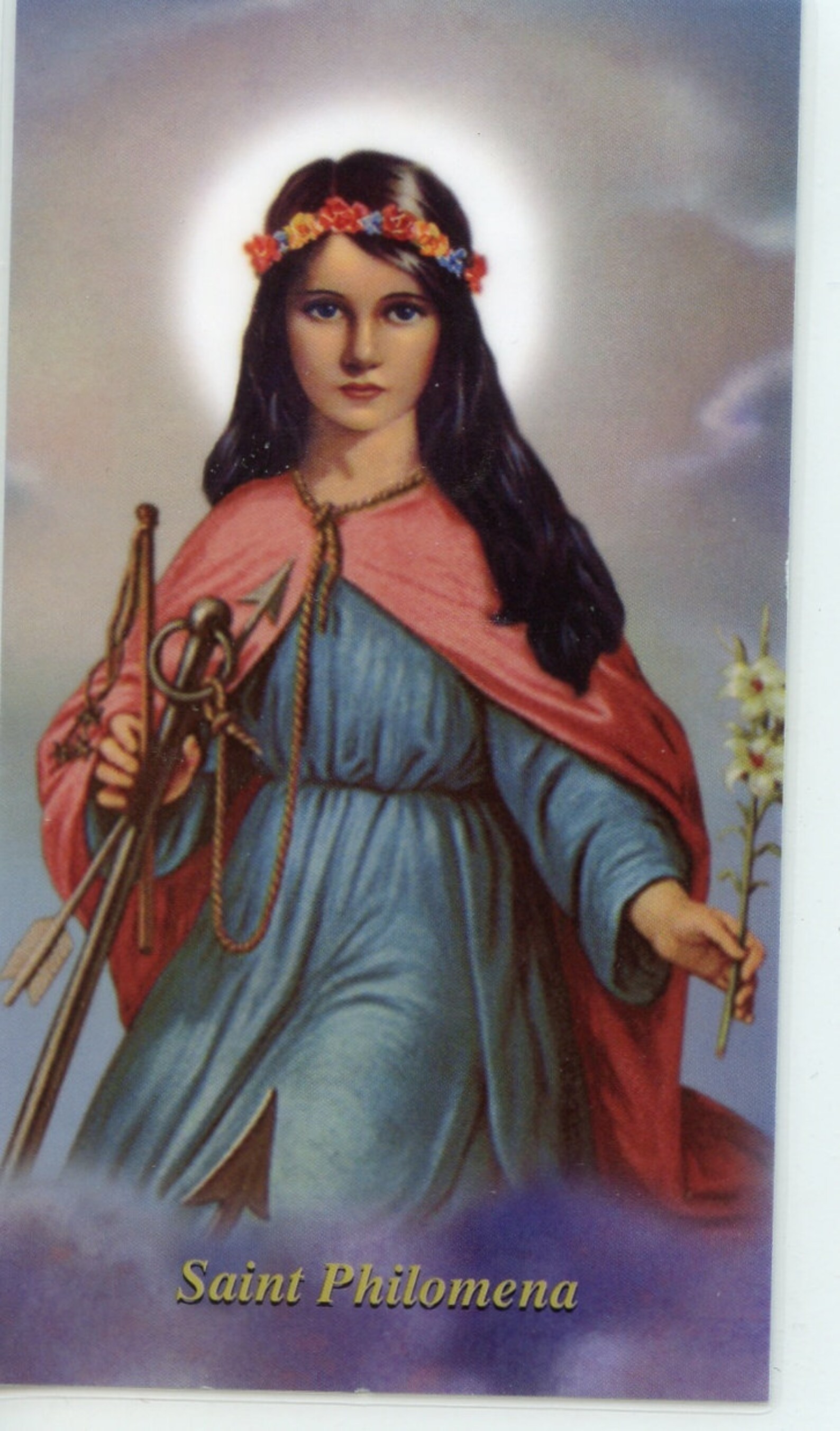 ST. PHILOMENA Holy Card Prayer Card pack of 25 | Etsy