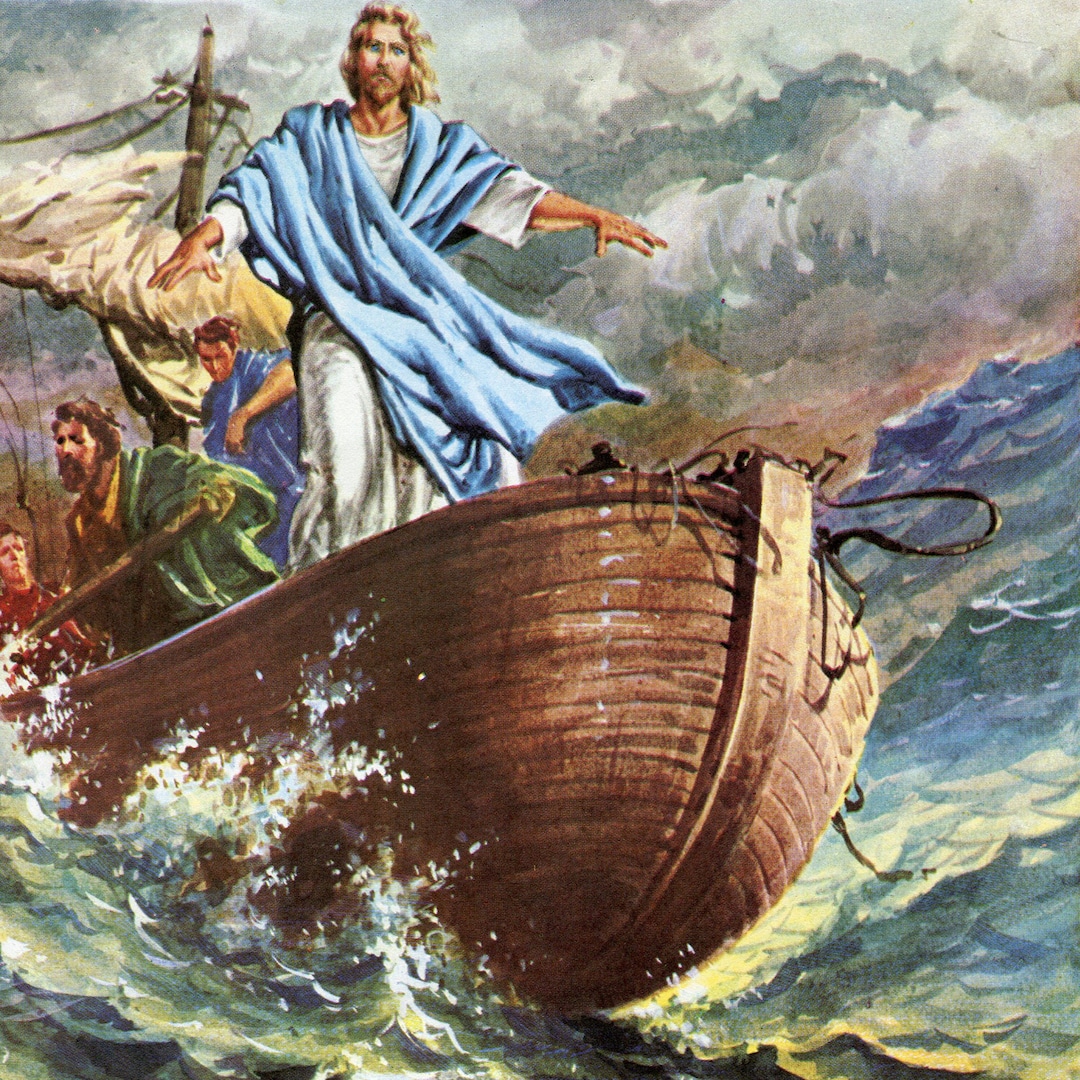 Jesus Calms the Storm T Catholic Picture Print - Etsy