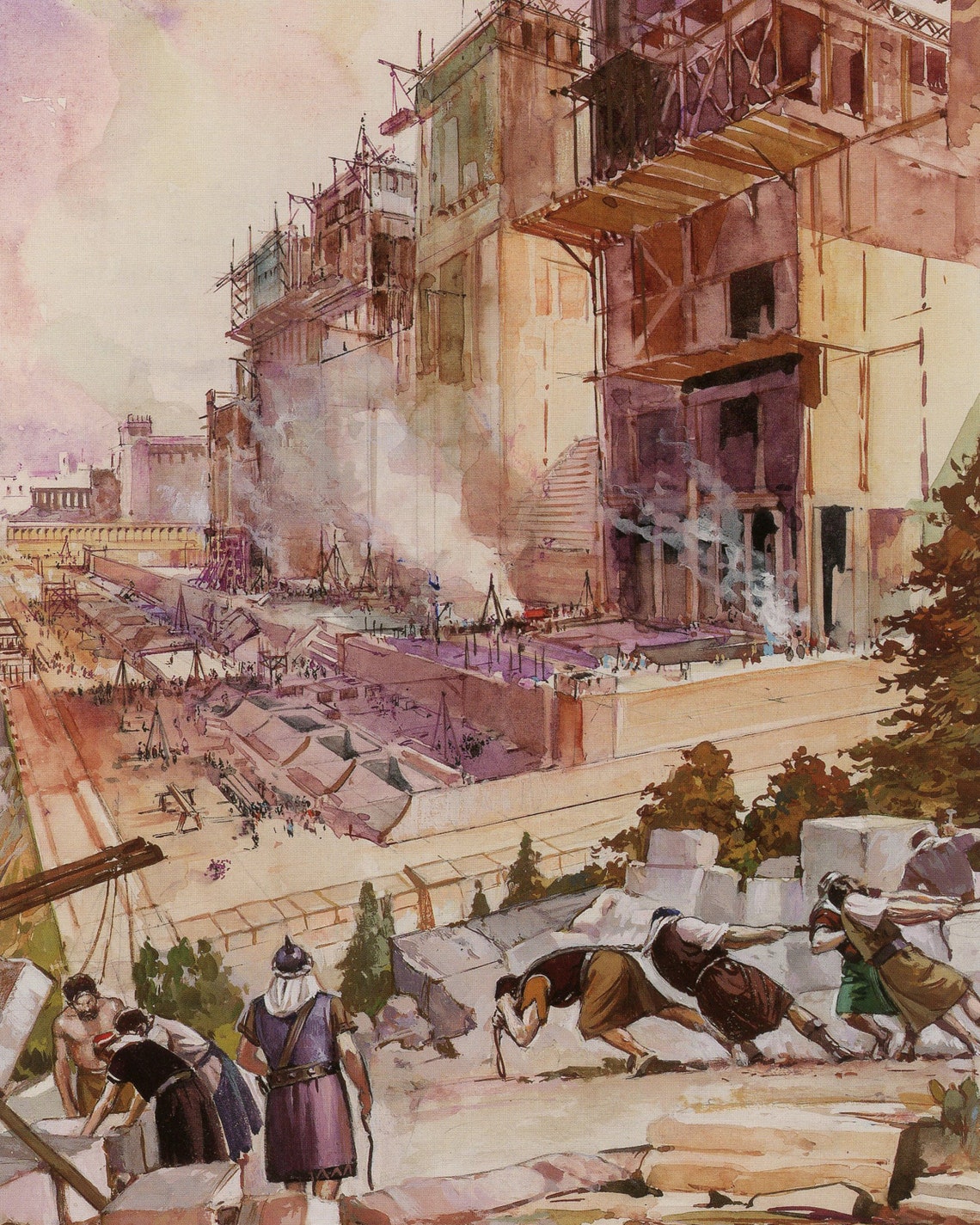 Solomon Builds Temple P Catholic Picture Print - Etsy